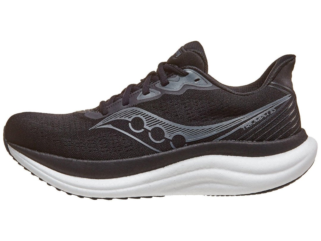 Saucony Triumph 23 Men's Shoes Black/White - Running Warehouse Europe