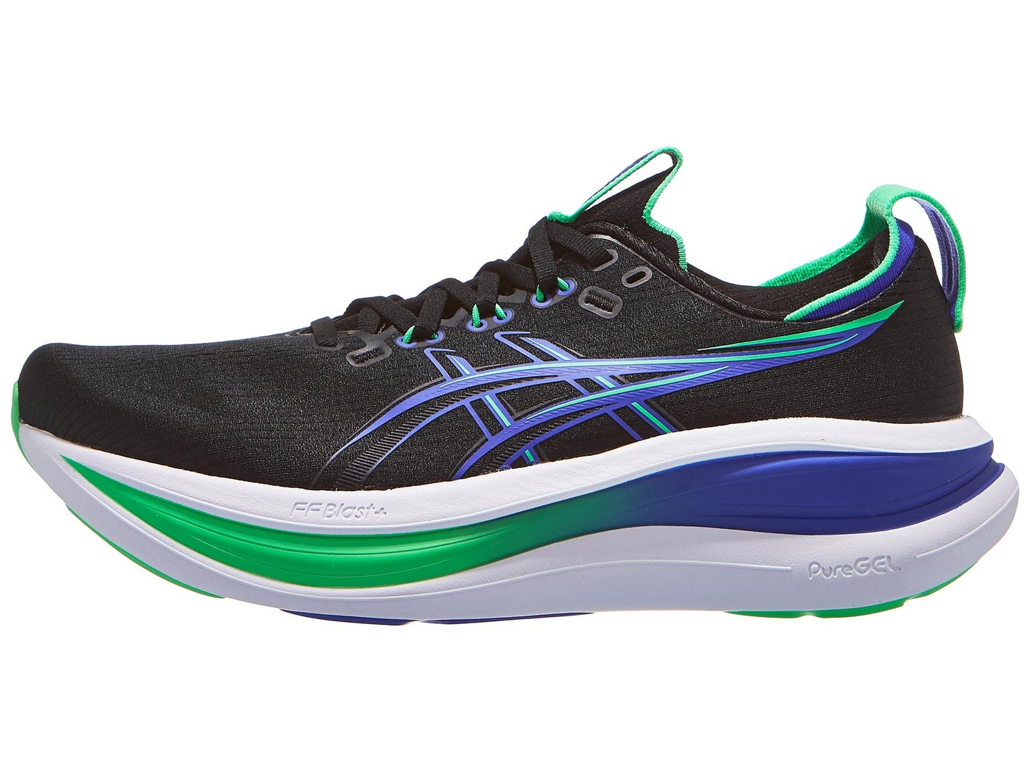 ASICS Gel Nimbus 28 Men's Shoes Black/Cobalt Burst - Running Warehouse ...